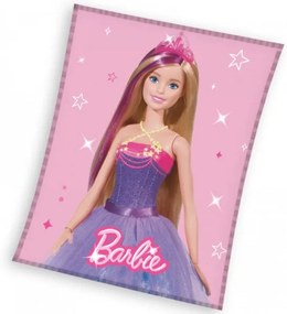 Carbotex Dětská fleecová deka Barbie princezna 150x200 cm