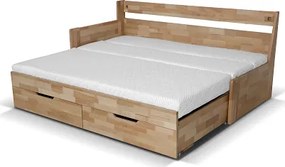 Nábytkáři ORFA DONATELO B - Levá - rozkládací postel dřevo masiv BUK, včetně roštů a úp, bez matrace (DUO-B=6balíků)kolekce &quot;GB&quot;  (K150-Z)