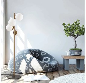 Designová stojanová lampa Qunsia 130 cm zlatá