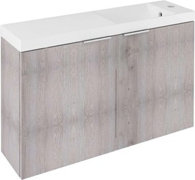 Sapho Latus - Umyvadlová skříňka X 79x50x22 cm, 2x dvířka, dub mocca LT110-SET02