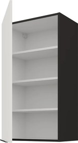 ARIA wb | horní skříňka 50 G-90 1F policová | 50 cm | VYSOKÁ | ANTI FINGERPRINT povrch | černá/bílá