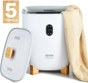 25 L vědro ohřívače ručníků s LED obrazovkou Spodní vyhřívací sloupky Timer Bílá