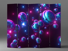 3D paraván bublinová abstrakce Rozměr: 225 x 180 cm