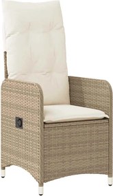 11dílný zahradní bistro set s poduškami béžový polyratan 3277287
