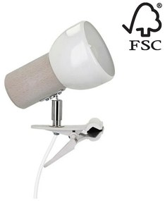 Spot-Light | Spot-Light 2224132WK - Lampa s klipem SVENDA 1xE27/60W/230V | SP0555