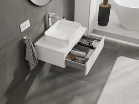 Mexen Orio, koupelnová skříňka 70 cm, 1 zásuvka, bílá matná, 91A10-07023-1-BF01