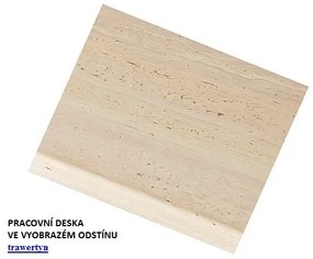 Nábytek Elegance Kuchyňská linka BOLERO BÍLO ČERNÁ 140cm=spodní 40cm dvířka,spodní 60cm dřezová,spodní 3x zásuvky,horní 40cm dvířka,horní 60cm prosklená,horní 40cm dvířka,pracovní deska140 cm. LTD lamino