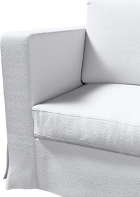 Potah na pohovku IKEA  Karlanda 3-místná nerozkládací, dlouhý barva bílá látka pletený vzor