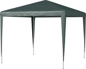 Outsunny Altán 2.7x2.7m Obdélníkový Voděodolný Stabilní Zimní Altán Party Stan Zahradní Altán Marquee pro Kempování Zahrada, Tmavě zelená | Aosom