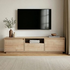 TV stolek v dekoru dubu v přírodní barvě 160x42x30 cm Sentinel – Kalune Design