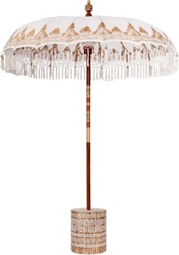 Balijský deštník se základnou Krémová 185 x 185 x 260 cm 3356885