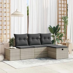 Set pohovek 4 ks polyratan 3360683