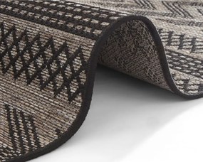 Černo-béžový venkovní koberec NORTHRUGS Sidon, 200 x 290 cm