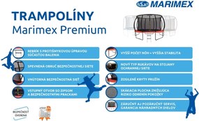 Marimex | Trampolína Marimex Premium 244 cm + vnitřní ochranná síť + schůdky ZDARMA | 19000103