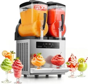 Komerční stroj na kaši 12Lx2 Margarita Smoothie Výrobník mražených nápojů
