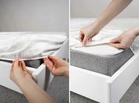 Detexpol Prostěradlo z mikrovlákna 220x200 bílé jednobarevné s elastickým Poly