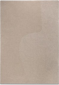 Taupe vlněný koberec 160x230 cm Abstract – Micadoni