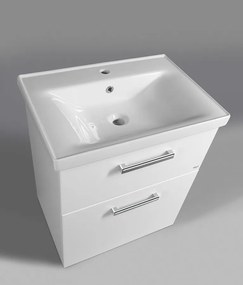 Aqualine, VEGA umyvadlová skříňka 62x72, 6x43, 8 cm, 2xzásuvka, bílá, VG063