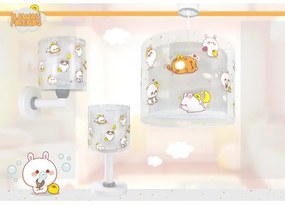 Dalber 41769E - Dětská nástěnná lampa KAWAII FRIENDS 1xE27/15W/230V šedá