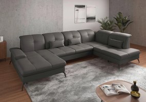 XXXLutz SEDACÍ SOUPRAVA, textil, kůže, mokka Sit & More - Sedací soupravy - 00014401173Y