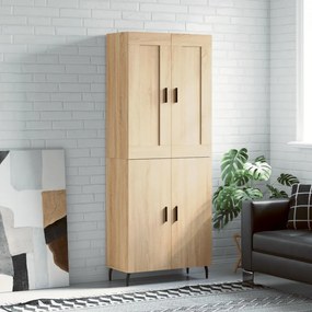 Skříň highboard dub sonoma 69,5 x 34 x 180 cm kompozitní dřevo 3199572