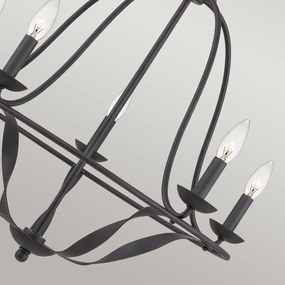 Elstead BRADBURY pětiramenný lustr 64 cm šedý 5xE14