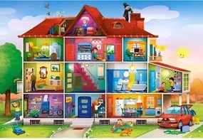 Castorland 040346 Puzzle Život v domě MAXI / 40 dílků / od 4 let