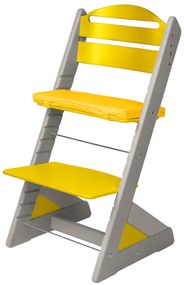 Jitro Dětská rostoucí židle Plus ŠEDÁ VÍCEBAREVNÁ Žlutá