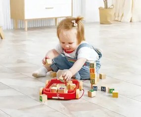 Hape Tahací vozík s kostkami / od 2 let