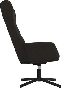 Relaxační křeslo černé samet 341114