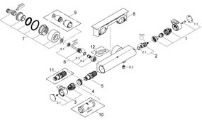 GROHE 34469001 - Termostatická sprchová baterie GROHTHERM 2000 DN 15 chrom