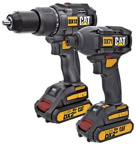 Caterpillar - AKU Sada 2v1, příklepová vrtačka a příklepový šroubovák DX12K