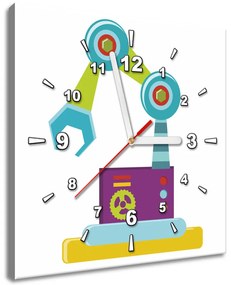 Gario Obraz s hodinami Robot Rozměry: 30 x 30 cm