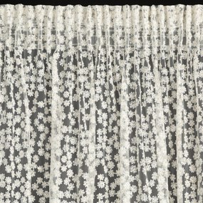 ZÁCLONA NA PÁSCE DAISY 140X270 CM BÍLÁ