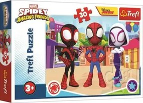 Trefl - Puzzle - Spidey a jeho úžasní přátelé / 30 dílků / 27 x 20 cm