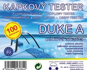 Poolservis DUKE Kapkový tester A na alkalitu vody