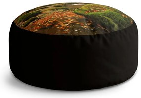 Taburet Circle most v lese, tmavě zelená