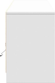 TV skříňka s LED bílá 180 x 34 x 50 cm kompozitní dřevo 3307912