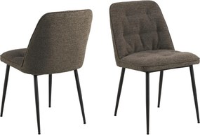 ACTONA GROUP Jídelní židle BROOKE taupe z látky Monza 0000107640