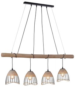 Leuchten Direkt 11156-79 - Lustr na lanku REED 4xE27/60W/230V 11156-79