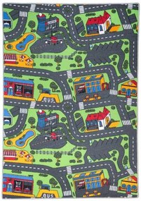 Dětský kusový koberec Road - City Life 133x165 cm