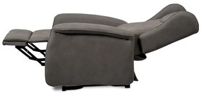 Polohovací křeslo, elektrické kabelové ovládání, šedá, látka, TV-1192 GREY2 Barva: šedá