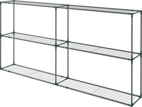 Stojan na rostliny Outsunny, květinový regál se 3 patry, stojan na rostliny, květinový stojan pro zahradu, balkon, ocel, tmavě zelený, 222 x 30 x 114…