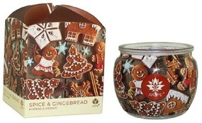 Arome Svíčka ve skle a flower boxu, Spice & Gingerbread, 90 g