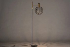 Stojací designová lampa Black Pin and Gold