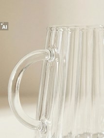 Sinsay - Rýhovaný džbán s uchem - clear