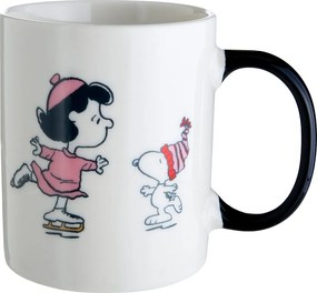 PEANUTS Hrnek bruslení 380 ml - bílá