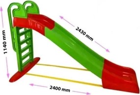 DOLONI Skluzavka 243cm zeleno-červená