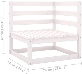 vidaXL Marketos 4místná zahradní sedací souprava s poduškami masivní borovice