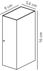 Nordlux - LED Venkovní nástěnné svítidlo ROLD LED/10,5W/230V IP54 černá